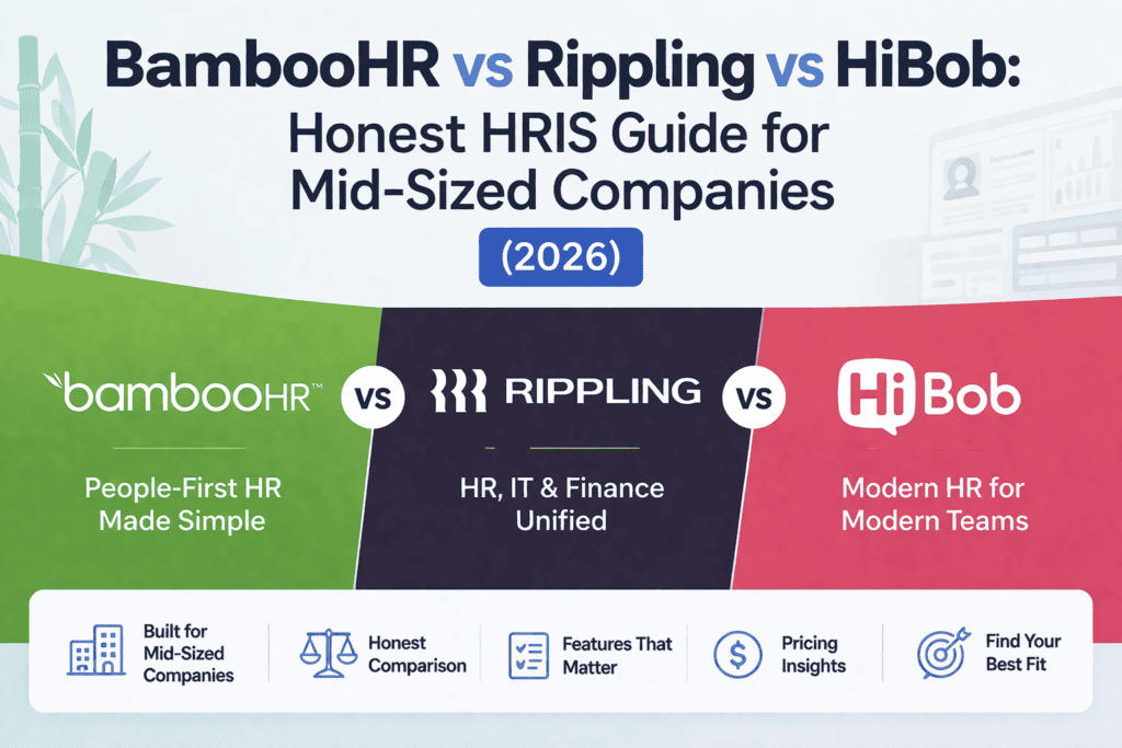 BambooHR vs Rippling vs HiBob: Honest HRIS Guide for Mid-Sized ...